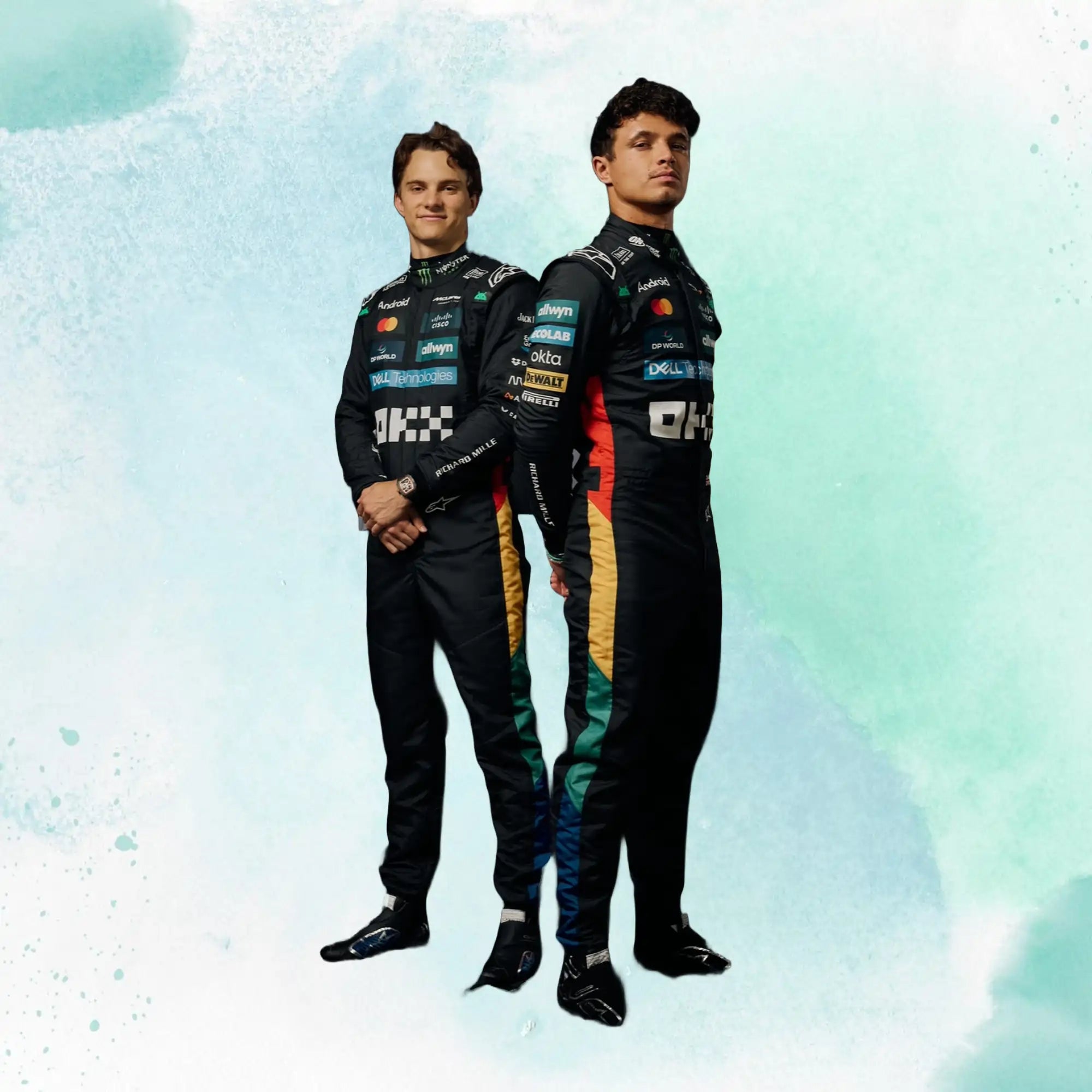 2025 New Lando Norris & Oscar Piastri British Grand Prix McLaren F1 ...